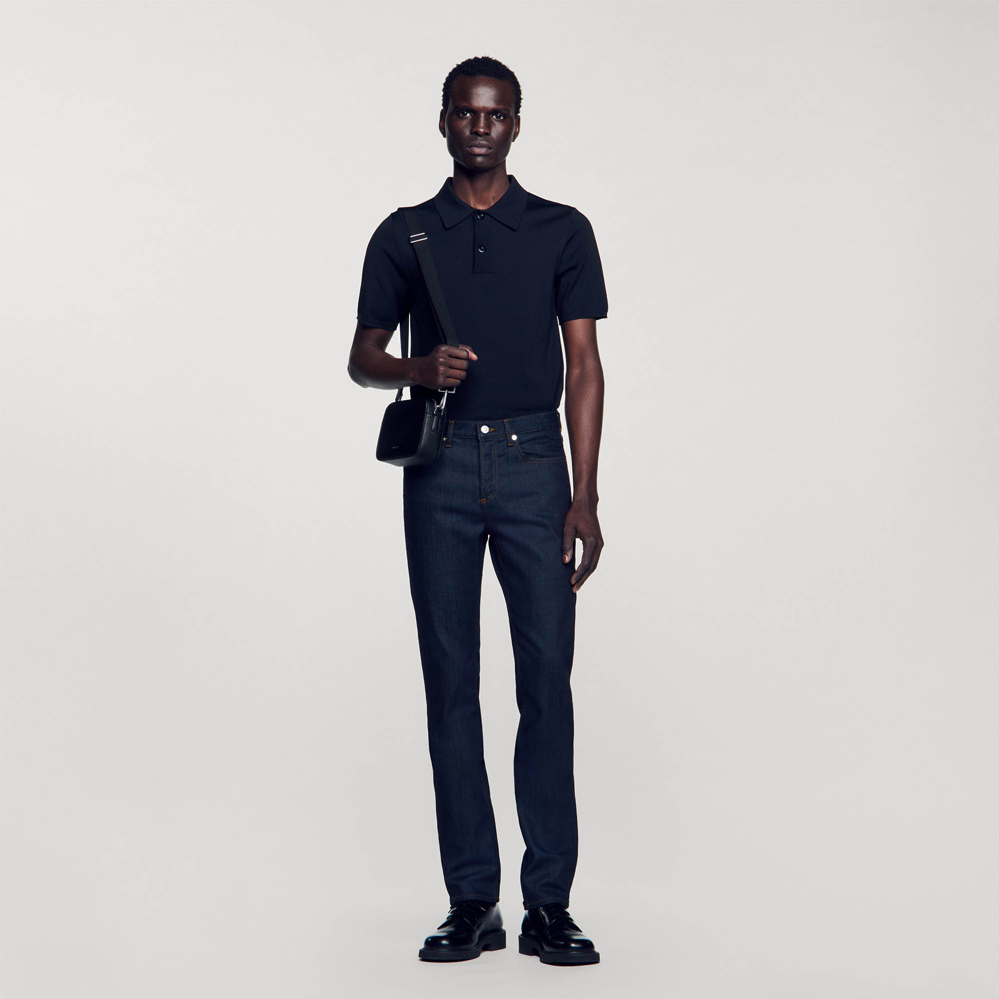 Waterless narrow cut jeans for Men | Sandro Paris
